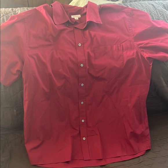Merona | Shirts | Red Buttonup Mens Shirt | Poshmark